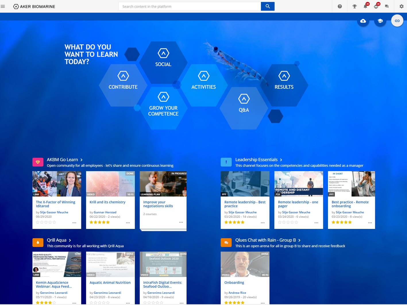 Aker BioMarine: Docebo UX learning journey – GuyKat